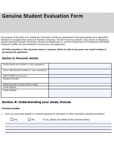 Evaluation Form - 20+ Examples, Format, Pdf | Examples