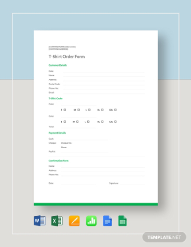 Product Order Form - 10+ Examples, Format, Pdf | Examples
