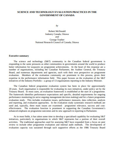 Technology Evaluation - 18+ Examples, Format, Pdf | Examples