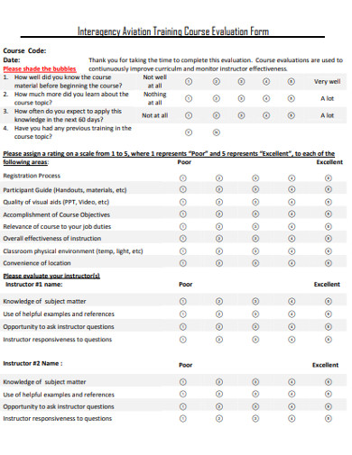 Training Evaluation Form - 21+ Examples, Format, Pdf | Examples