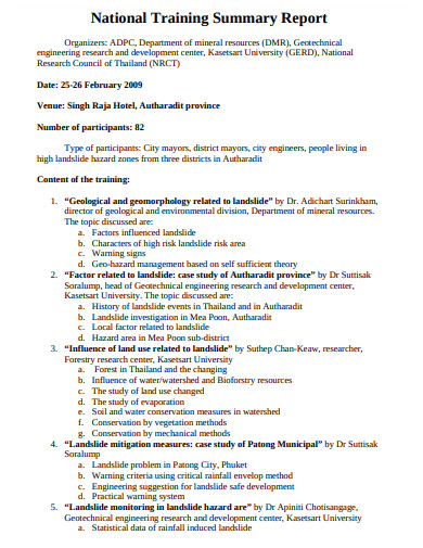 Summary Report - 18+ Examples, Format, Pdf | Examples