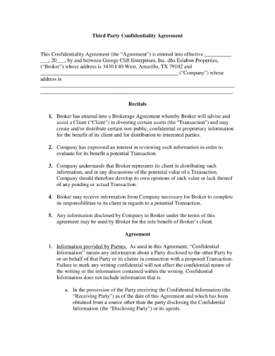 Customer Confidentiality Agreement Examples - 10+ Templates in Google ...