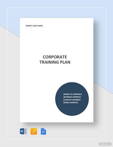 Corporate Training Plan - 10+ Examples, Format, Pdf | Examples