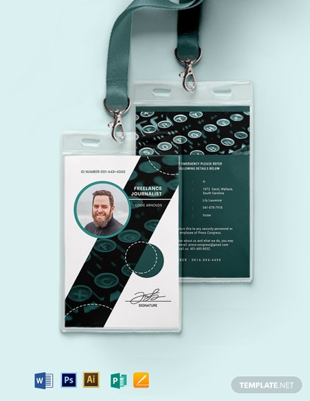 Creative ID Card Examples - 10+ [ Employee, Company, School ] | Examples