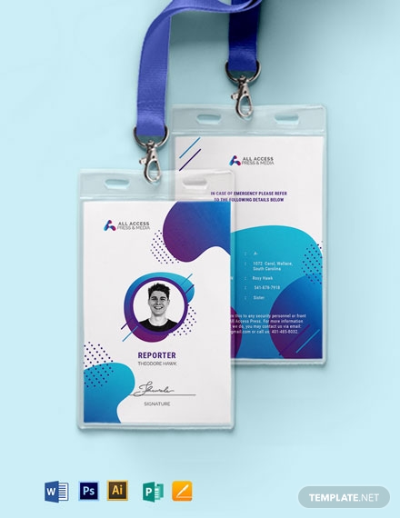 Creative ID Card Examples - 10+ [ Employee, Company, School ] | Examples