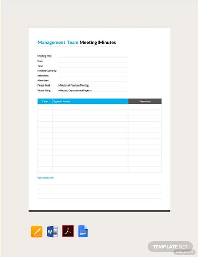 Management Meeting Minutes - 25+ Examples, Format, Pdf | Examples