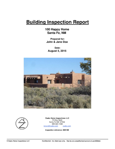 Building Inspection Report - 10+ Examples, Format, Pdf | Examples