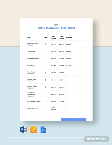 Event Planning Checklist 13 Examples Format Pdf Examples Event Planning Checklist 13 Examples Format Pdf Examples