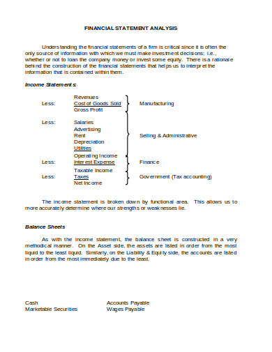 Ratio Analysis for Financial Statements - 10+ Examples, Format, Types, PDF