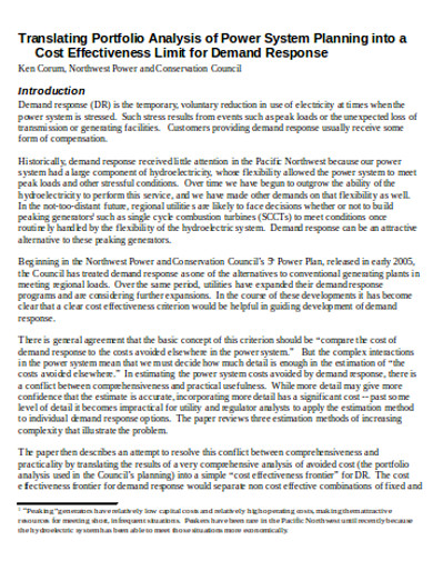 Portfolio Analysis - 12+ Examples, Format, Pdf