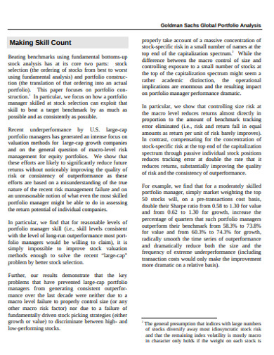 Portfolio Analysis - 12+ Examples, Format, Pdf