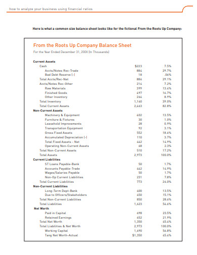 Ratio Analysis for Financial Statements - 10+ Examples, Format, Types, PDF