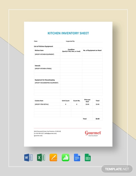 Inventory Sheet - 17+ Examples, Format, Pdf | Examples