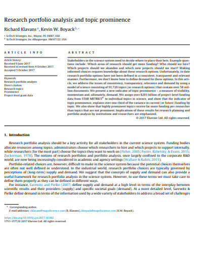 Portfolio Analysis - 12+ Examples, Format, Pdf