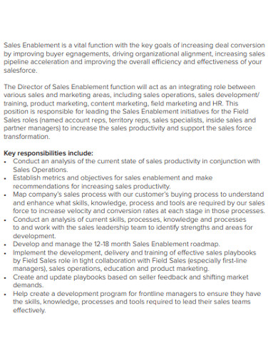 Sales Force Enablement - 9+ Examples, Format, Pdf