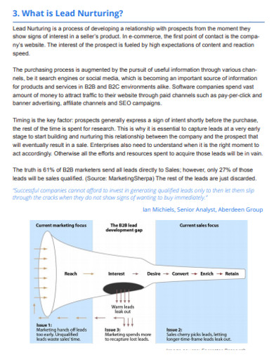 Lead Nurturing - 9+ Examples, Format, PDF