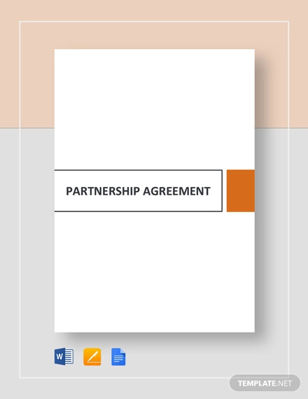 50/50 Partnership Agreement - 20+ Examples, Format, Pdf | Examples