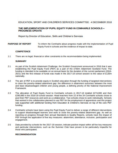 Pupil Equity Fund - 9+ Examples, Format, Pdf