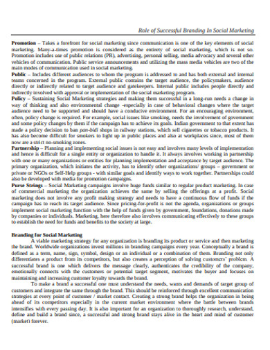 Societal Marketing - 8+ Examples, Format, Pdf