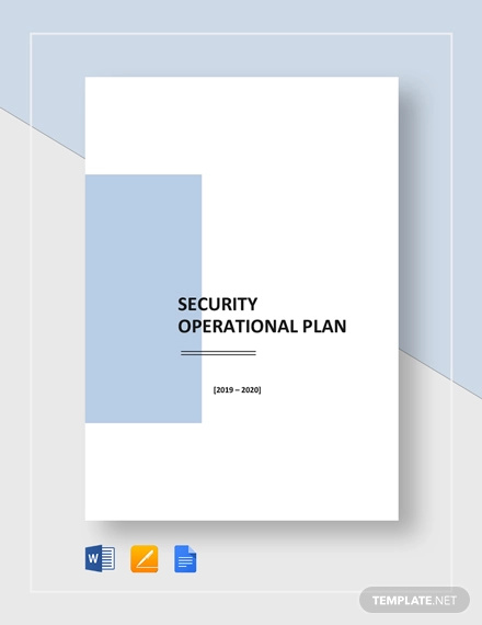 Security Operational Plan - 9+ Examples, Format, Pdf | Examples