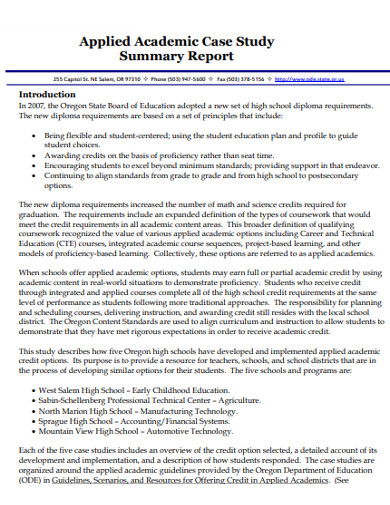 Case Study Summary 10 Examples Format Pdf Examples
