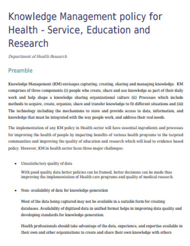 Knowledge Management - 14+ Examples, Format, Pdf | Examples