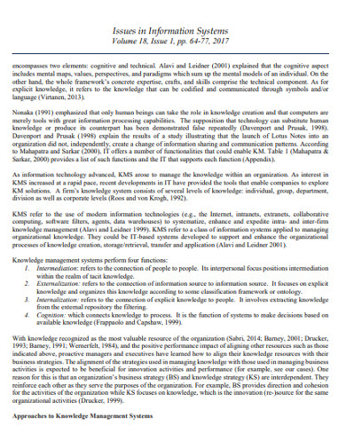 Knowledge Management - 14+ Examples, Format, Pdf | Examples