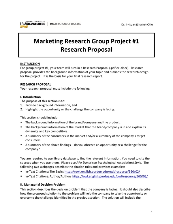 Marketing Research Proposal - 10+ Examples, Format, Pdf | Examples