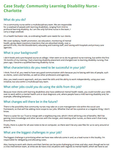 Nursing Case Study - 30+ Examples, PDF