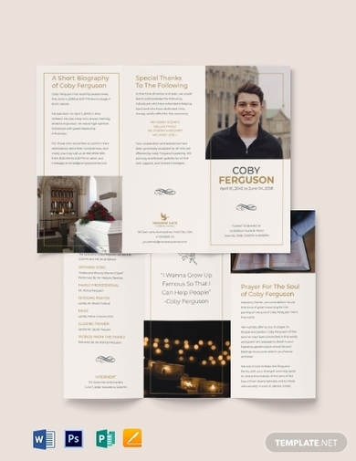 Funeral Service Program - 10+ Examples, Format, Pdf | Examples