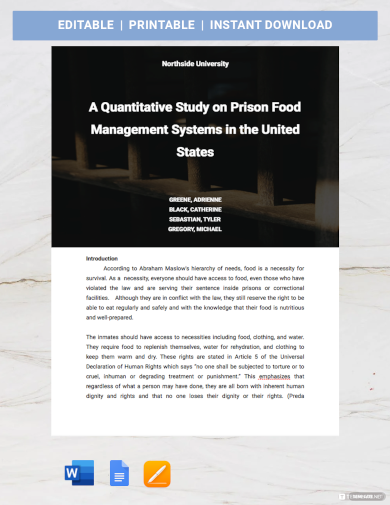 Quantitative Research Examples - 31+ in PDF | Examples