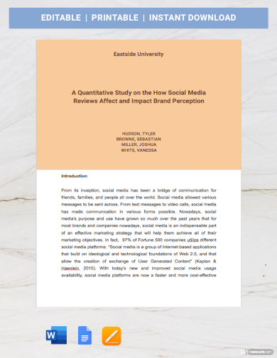 Quantitative Research Examples - 31+ in PDF | Examples