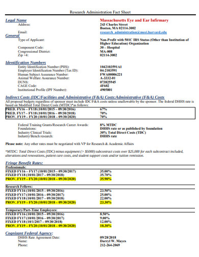 Research Fact Sheet - 10+ Examples, Format, Pdf | Examples