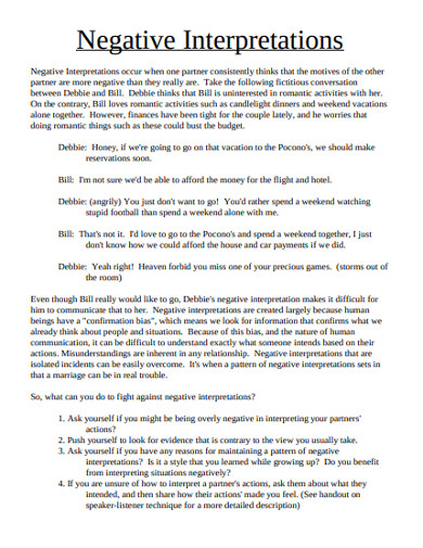 Negative Interpretation - 6+ Examples, Format, Pdf | Examples