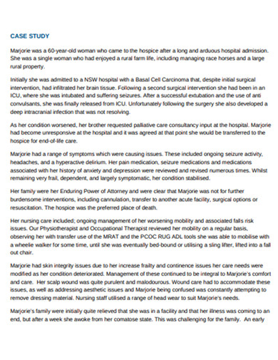 Nursing Case Study - 30+ Examples, PDF