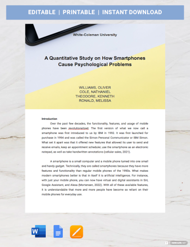 Quantitative Research Examples - 31+ in PDF | Examples