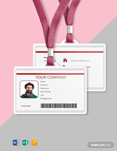 10+ Agent ID Card Examples - Illustrator, MS Word, Pages, Photoshop ...