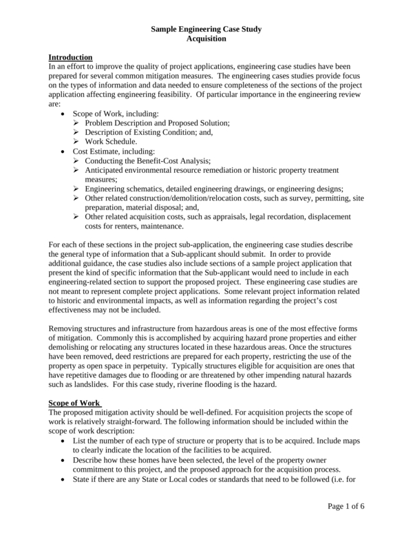  Management Case Study Format Free Management Case Study Samples And 