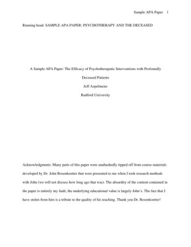 APA Research Paper - 10+ Examples, Format, Pdf | Examples