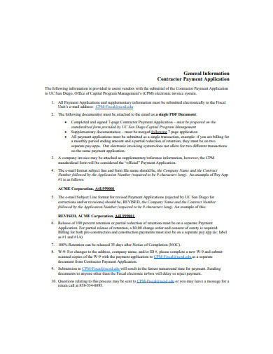 Payment Application - 11+ Examples, Format, Pdf | Examples