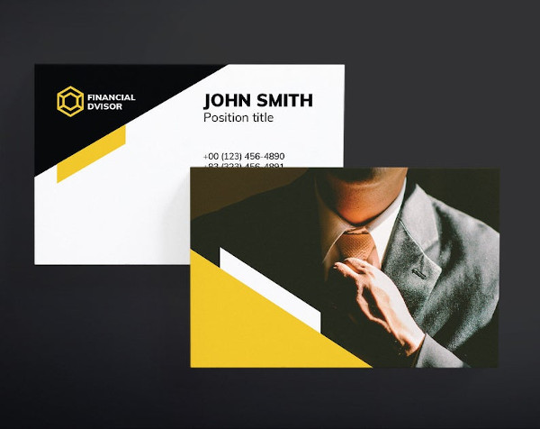 Financial Business Card - 10+ Examples