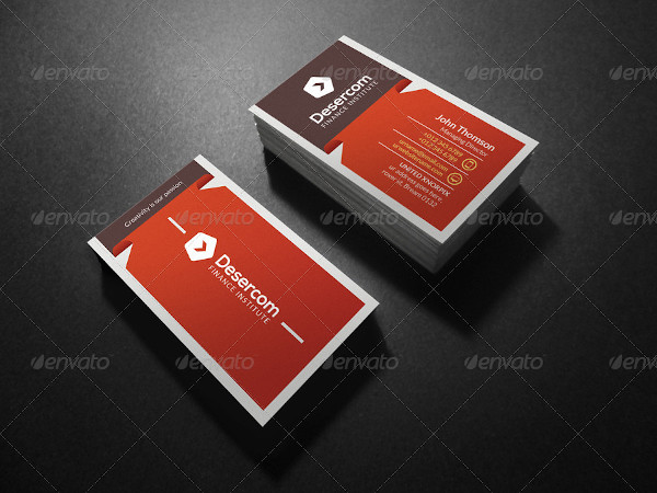 Financial Business Card - 10+ Examples