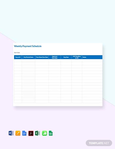 Payment Schedule - 18+ Examples, Format, Pdf | Examples