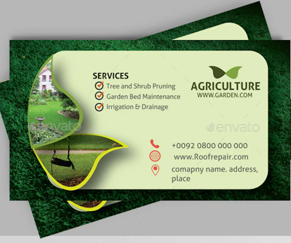 Lawn Care Business Card 6 Examples Format Pdf Examples