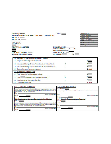 Payment Application - 11+ Examples, Format, Pdf | Examples