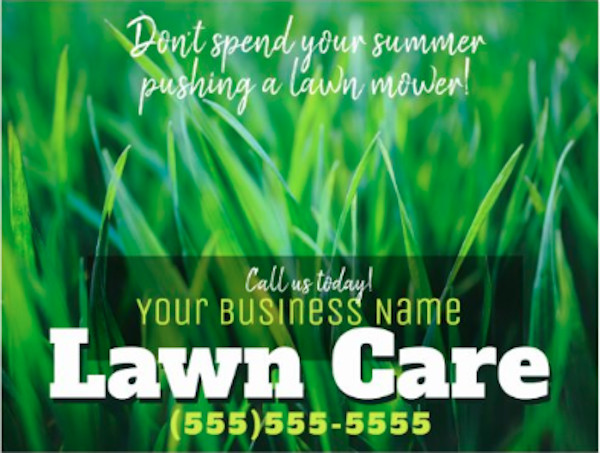 Lawn Care Postcard - Examples, How to Create