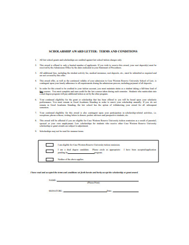 Scholarship Award Letter - Examples, Format, How To Write, PDF