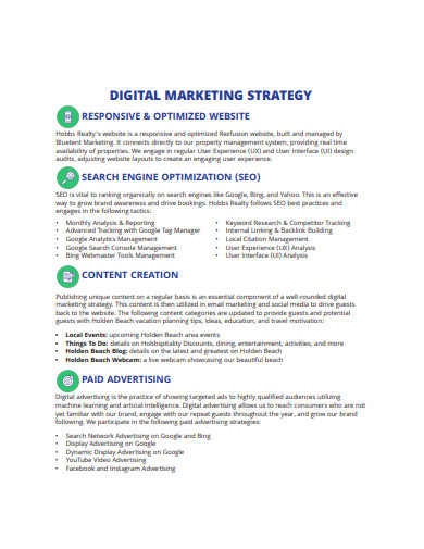 Digital Marketing Strategy - 10+ Examples, Format, Pdf | Examples