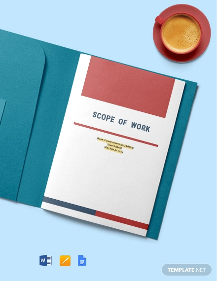 Construction Scope of Work - 11+ Examples, Format, Pdf | Examples