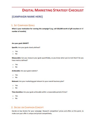 Digital Marketing Strategy - 10+ Examples, Format, Pdf | Examples